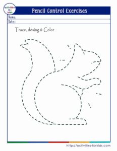 Pencil control exercises printables pdf