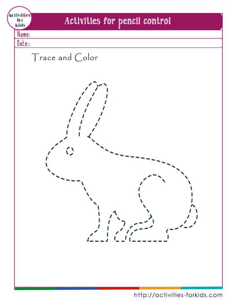 Free Pencil Control Activities for Preschoolers Printable