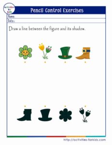 Pencil control exercises printables pdf