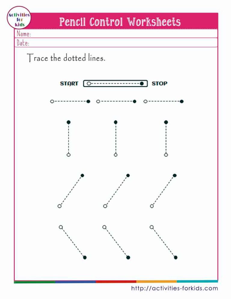 Pencil control worksheets pdf free download