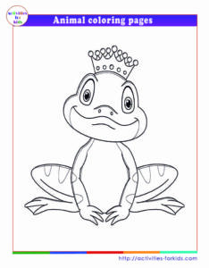 Animal coloring pages for kids: free printable