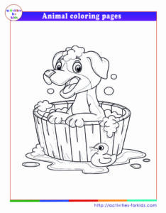 Animal coloring pages for kids: free printable