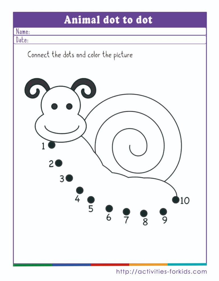 Free Printable Animal Dot To Dot Worksheets Free Printable Animal Dot To Dot Worksheets