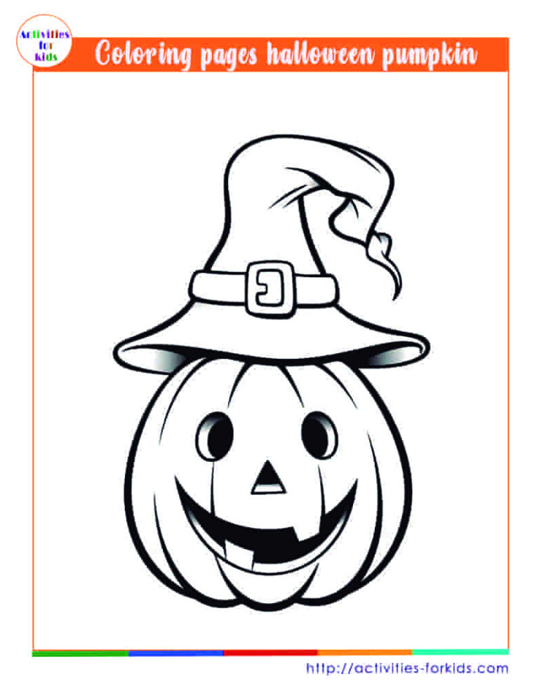 Free printable coloring pages halloween pumpkin