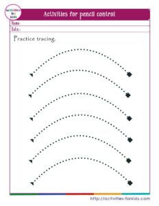 Free Pencil Control Activities for Preschoolers Printable