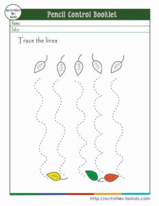 Pencil Control Booklet Printable PDF Free Download