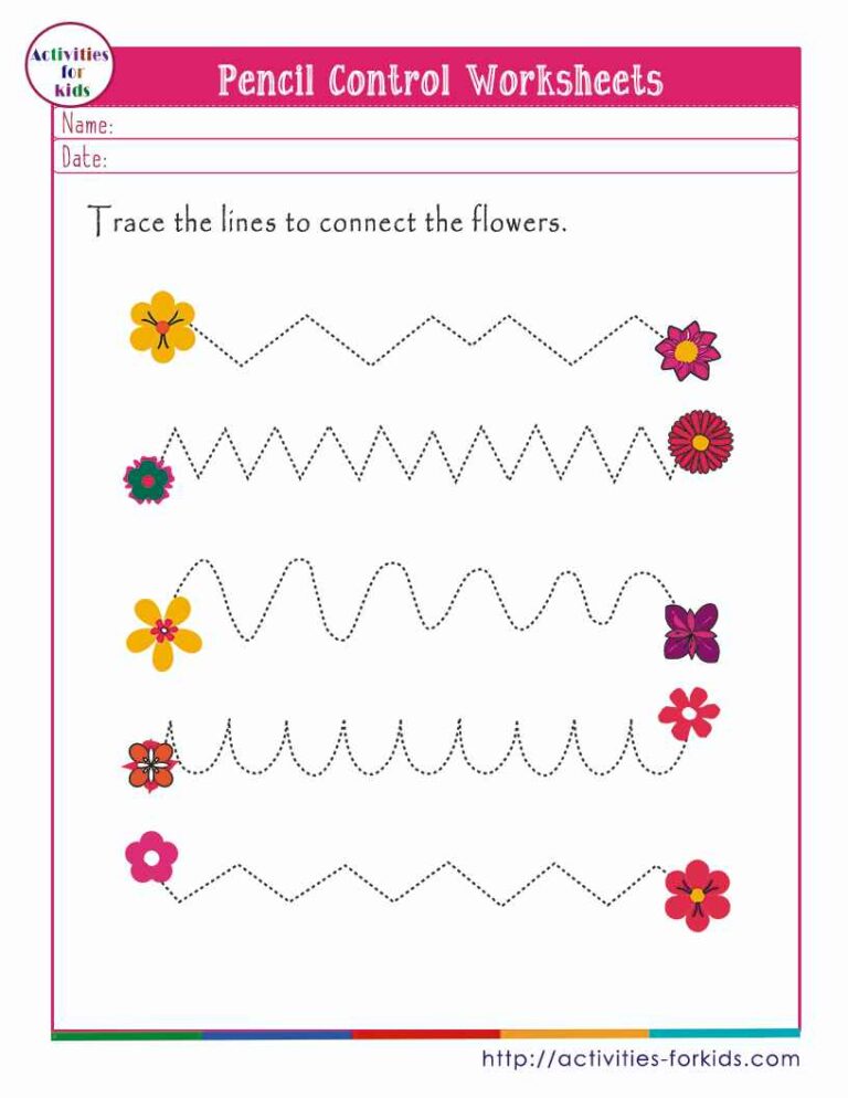 Pencil control worksheets pdf free download