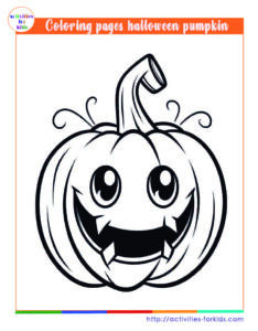 Free printable coloring pages halloween pumpkin