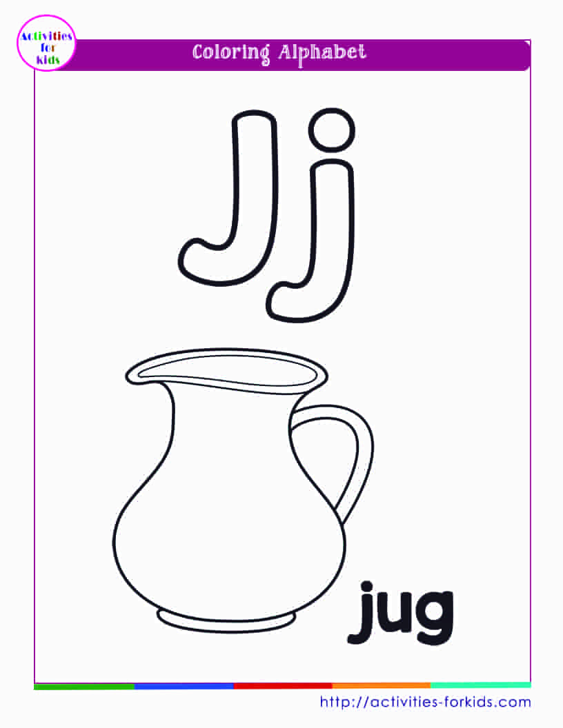 Alphabet Coloring Pages A–Z Free Printable PDF