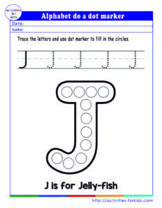 Alphabet do a dot marker worksheets free printable