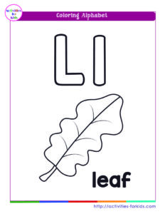 Alphabet Coloring Pages A–Z Free Printable PDF
