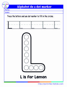 Alphabet do a dot marker worksheets free printable