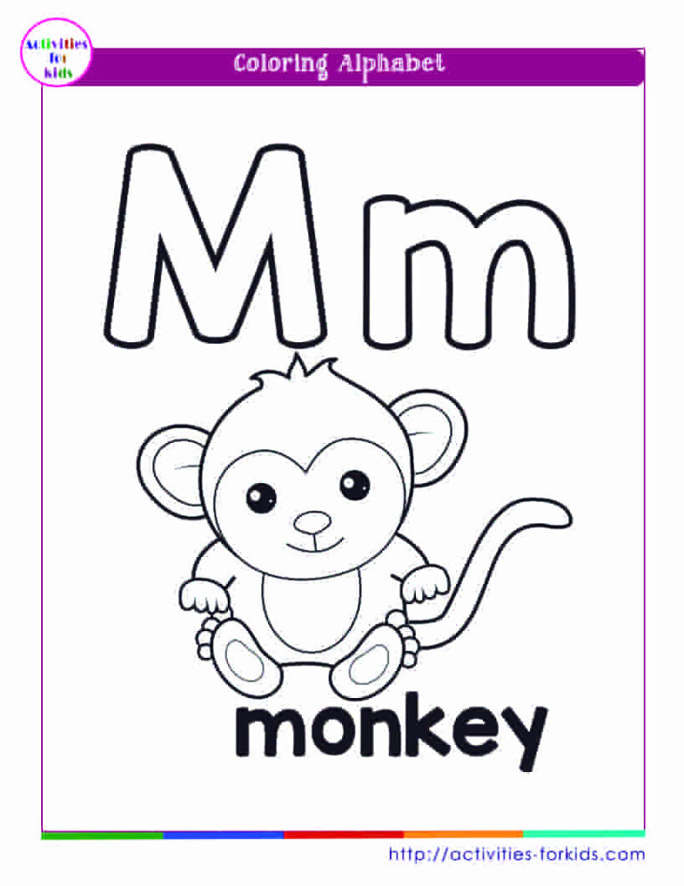 Alphabet Coloring Pages A–Z Free Printable PDF