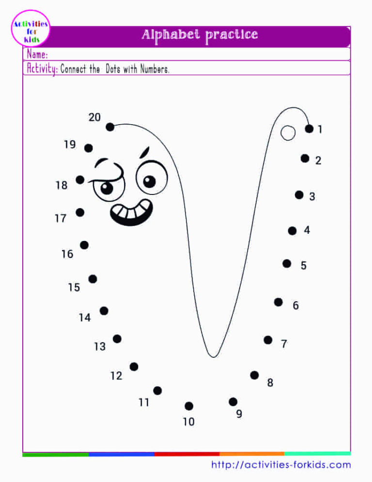 Alphabet Dot-to-Dot Free Printable Worksheets (A–Z)