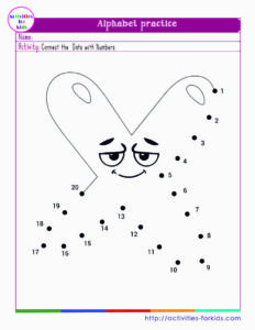 Alphabet Dot-to-Dot Free Printable Worksheets (A–Z)